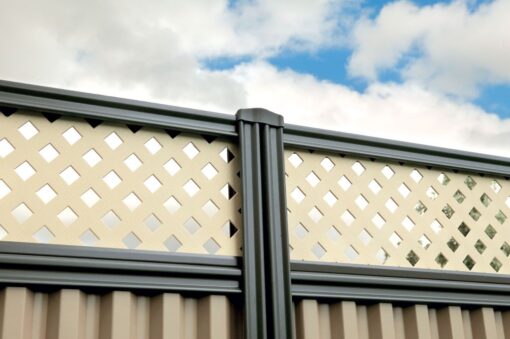Colorbond Lattice Fence Extension - A1 Lattice