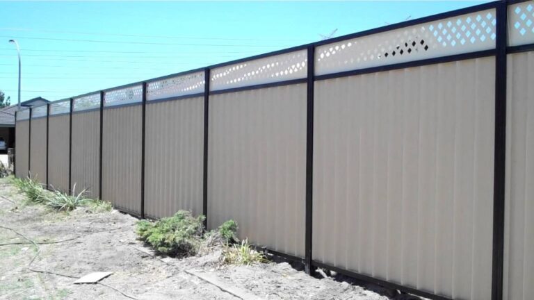 Colorbond Lattice Fence Extension - A1 Lattice